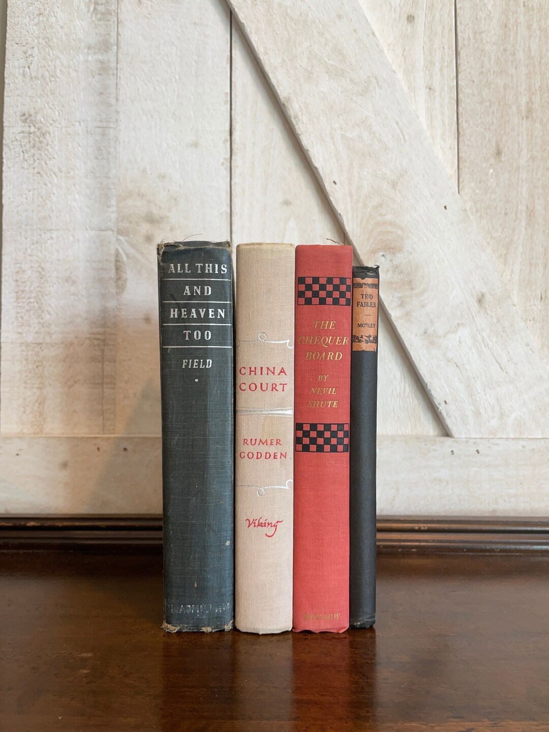 VINTAGE Black and Red Book Bundle AS PICTURED, Real Books for ...