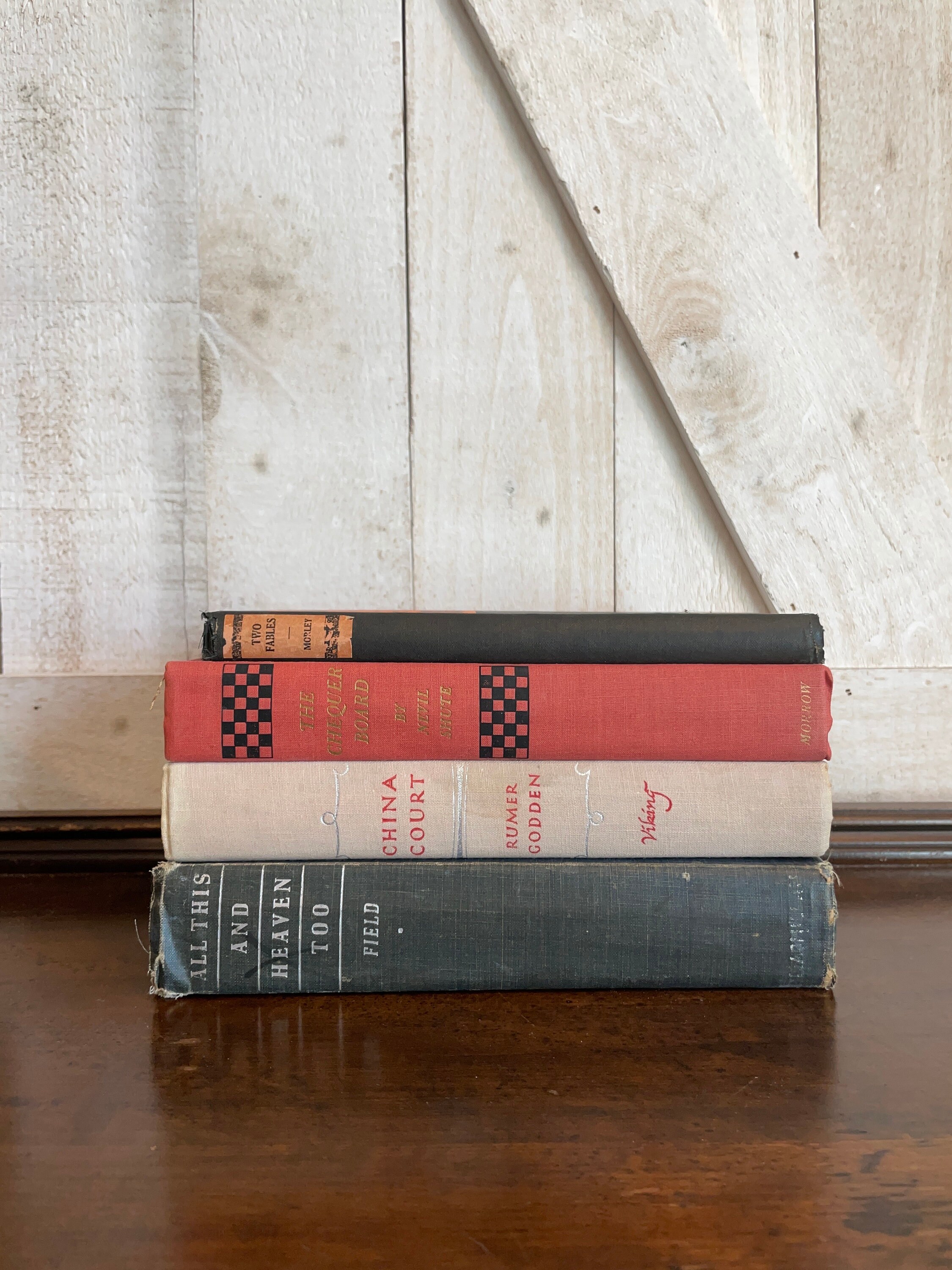 VINTAGE Black and Red Book Bundle AS PICTURED, Real Books for ...
