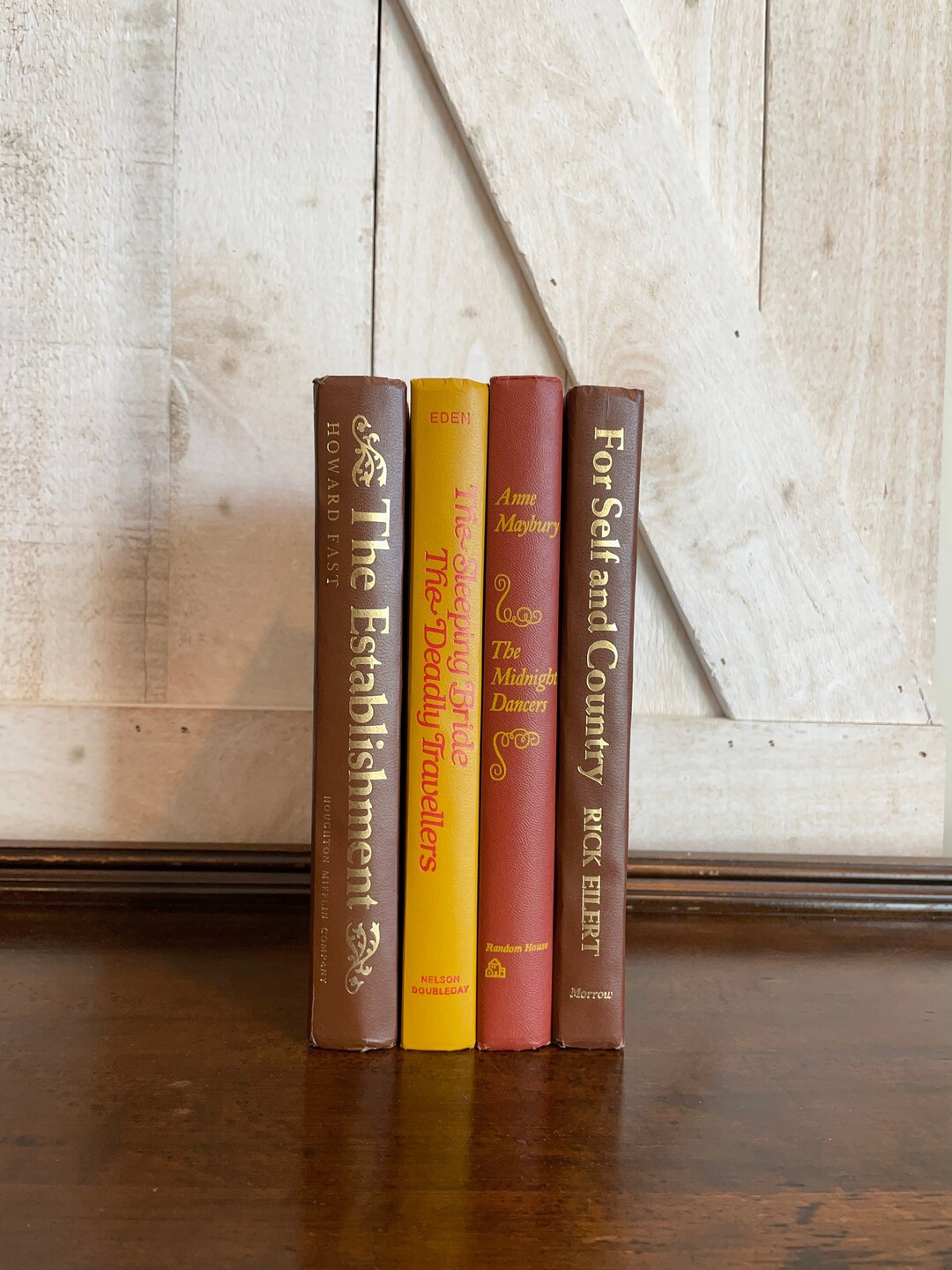 VINTAGE 70's Book Bundle AS PICTURED, Real Books for Decorating, 1970's ...