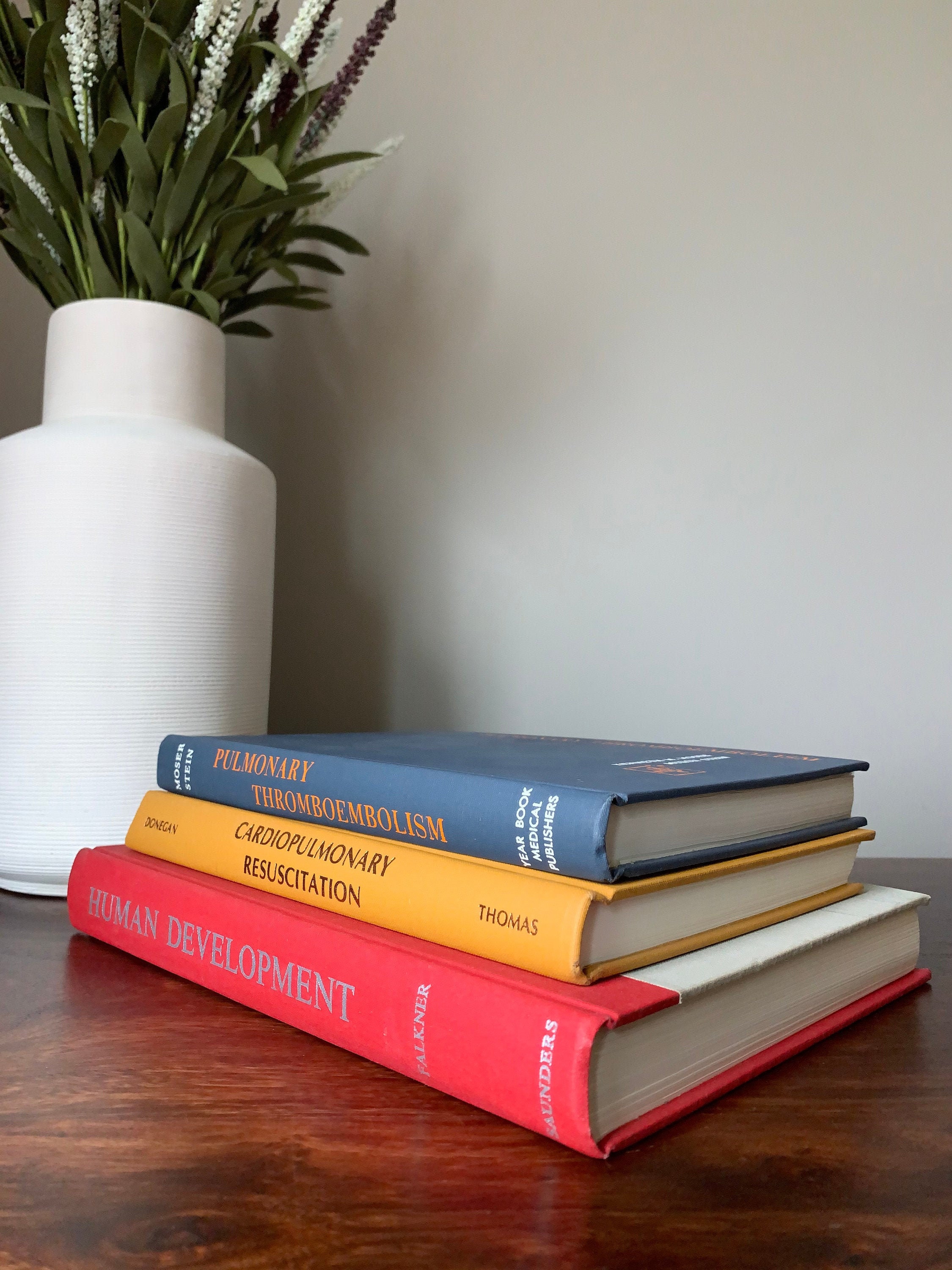 Stack Of Medical Textbooks