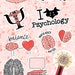 Psychology Printed STICKERS Set Psychology Student Stickers - Etsy