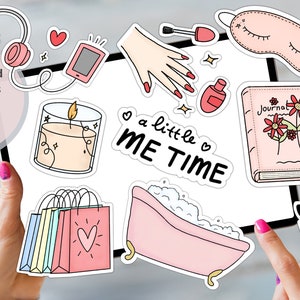 Healthy Lifestyle DIGITAL STICKERS for Digital Planner, Precropped ...