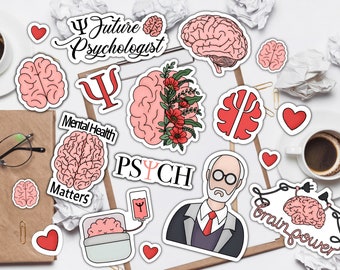 Small Brain Stickers for Bullet Journal and Planners - Etsy