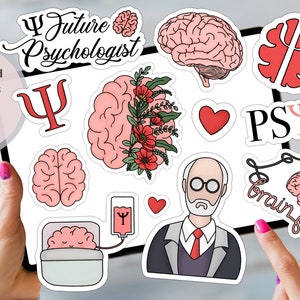 Psychology DIGITAL STICKERS for Digital Planner, Pre-cropped Goodnotes ...