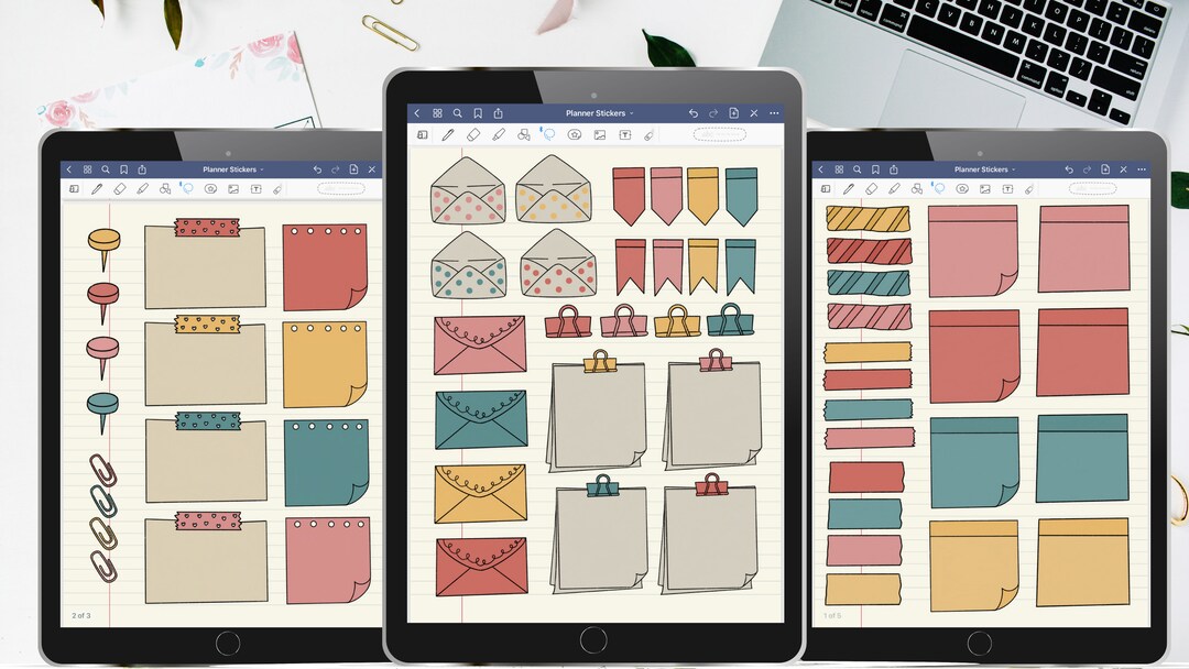 DIGITAL STICKERS for Digital Planner / Precropped Goodnotes and ...