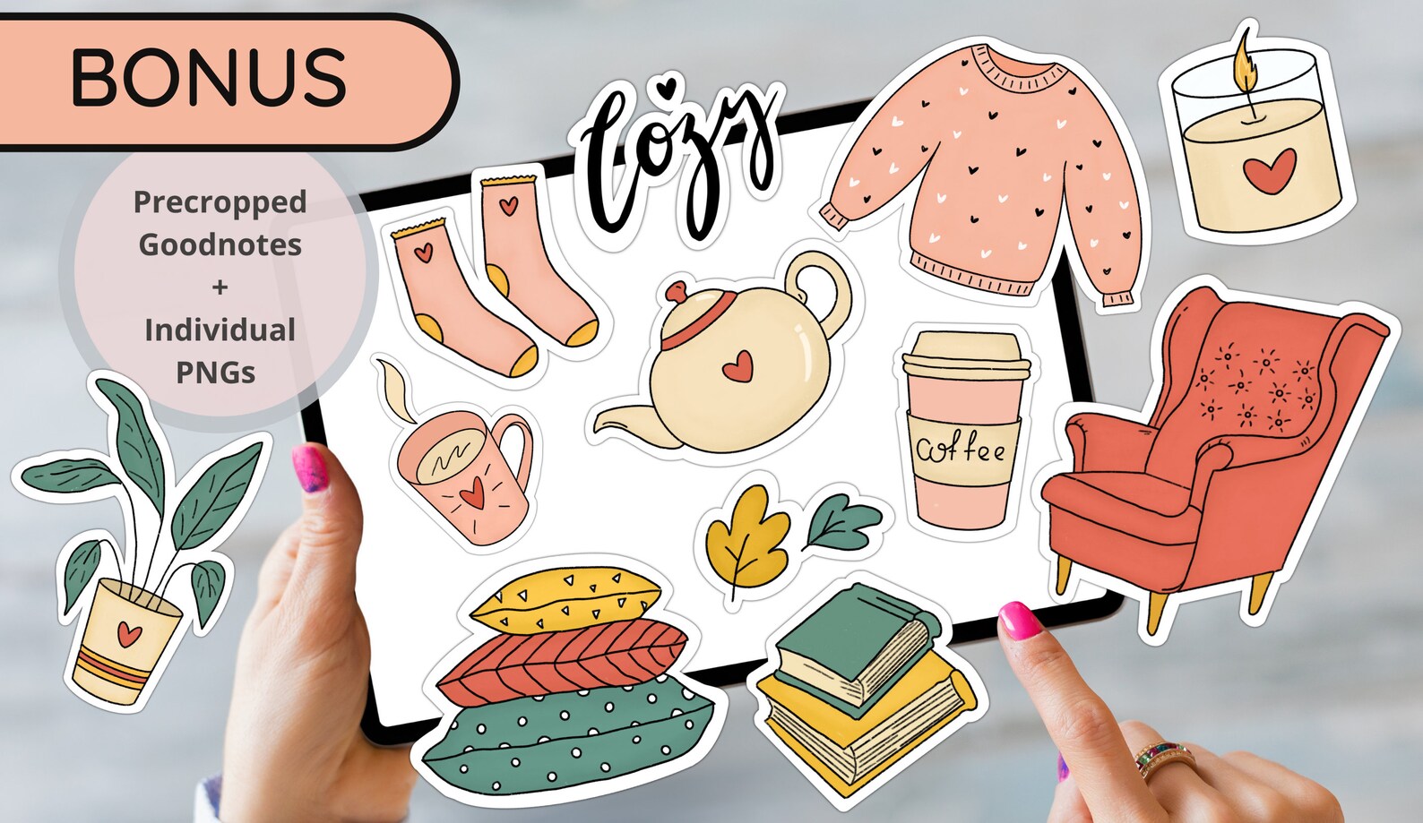 Four Seasons DIGITAL STICKERS Pack for Digital Planner | Etsy