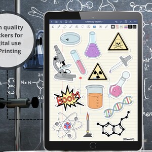 Chemistry DIGITAL STICKERS for digital planner & printing | Etsy