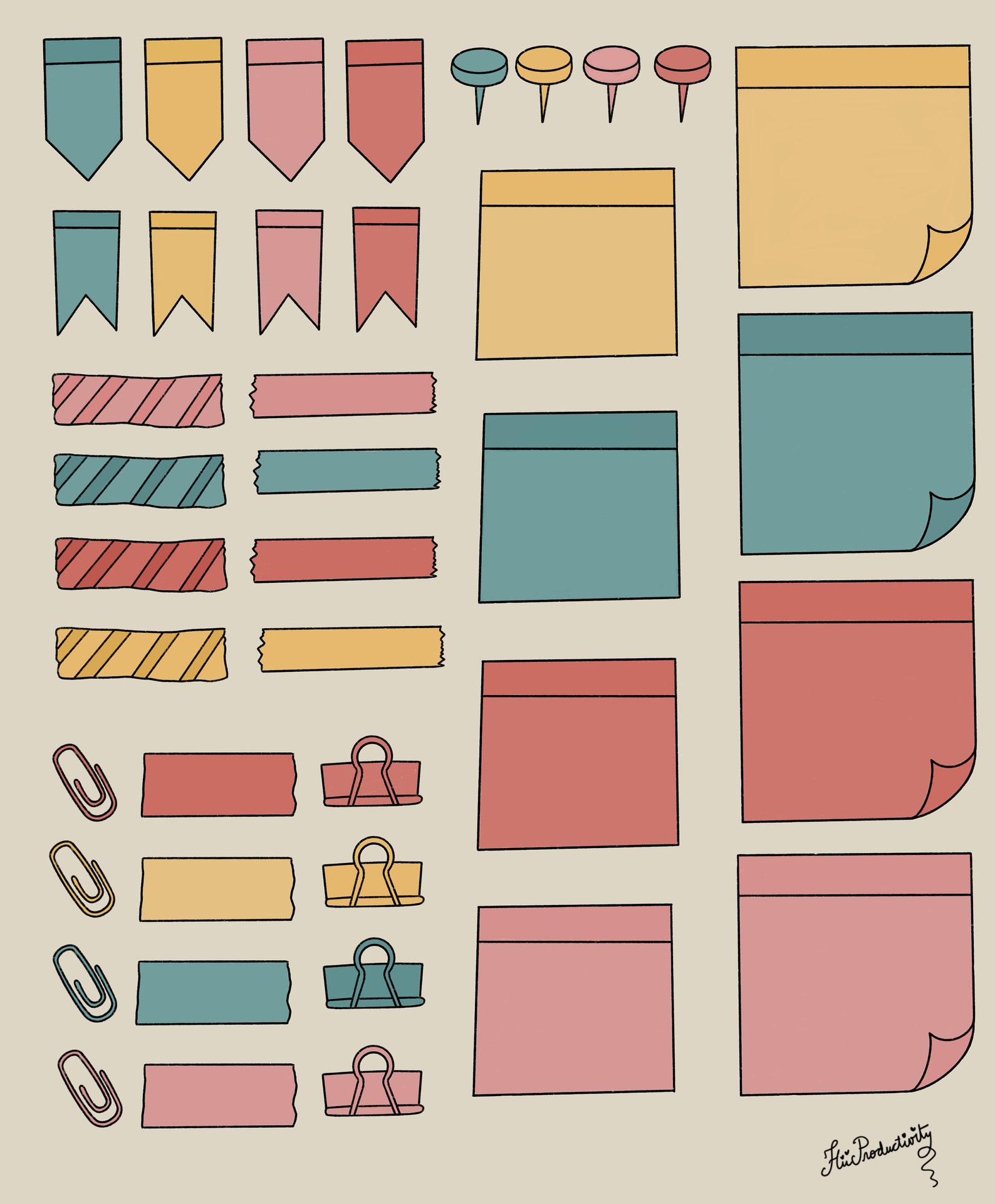 DIGITAL STICKERS for Digital Planner / Precropped Goodnotes - Etsy