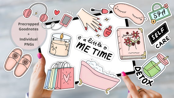 Self Care DIGITAL STICKERS for Digital Planner and Printing - Etsy