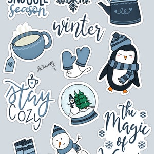 Four Seasons DIGITAL STICKERS Pack for Digital Planner, Precropped ...