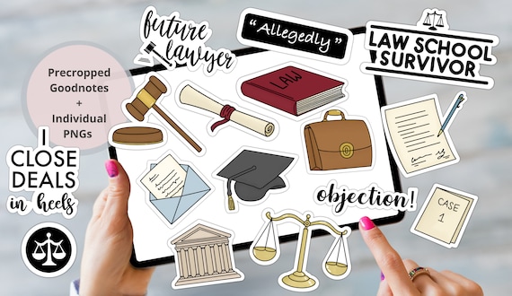 Lawyer DIGITAL STICKERS for Digital Planner and Printing - Etsy