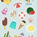 Summer DIGITAL STICKERS for Digital Planner, Precropped Goodnotes ...