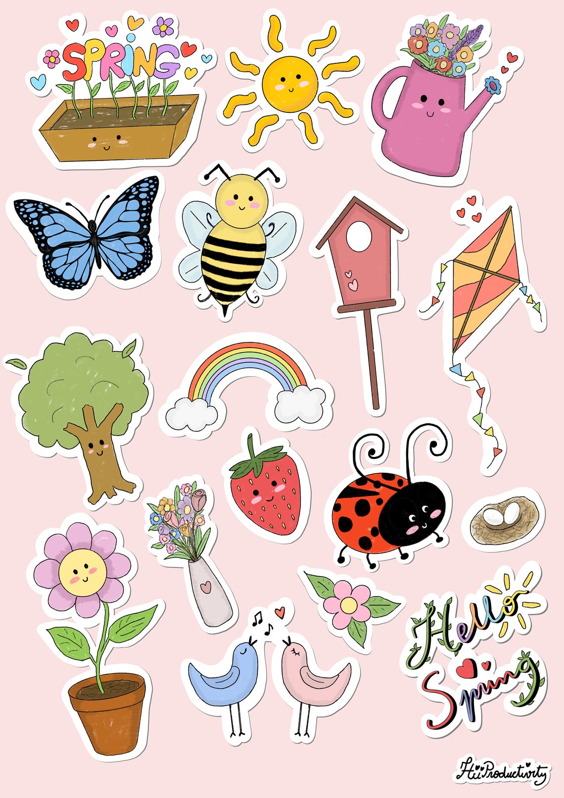 Four Seasons DIGITAL STICKERS Pack for Digital Planner | Etsy