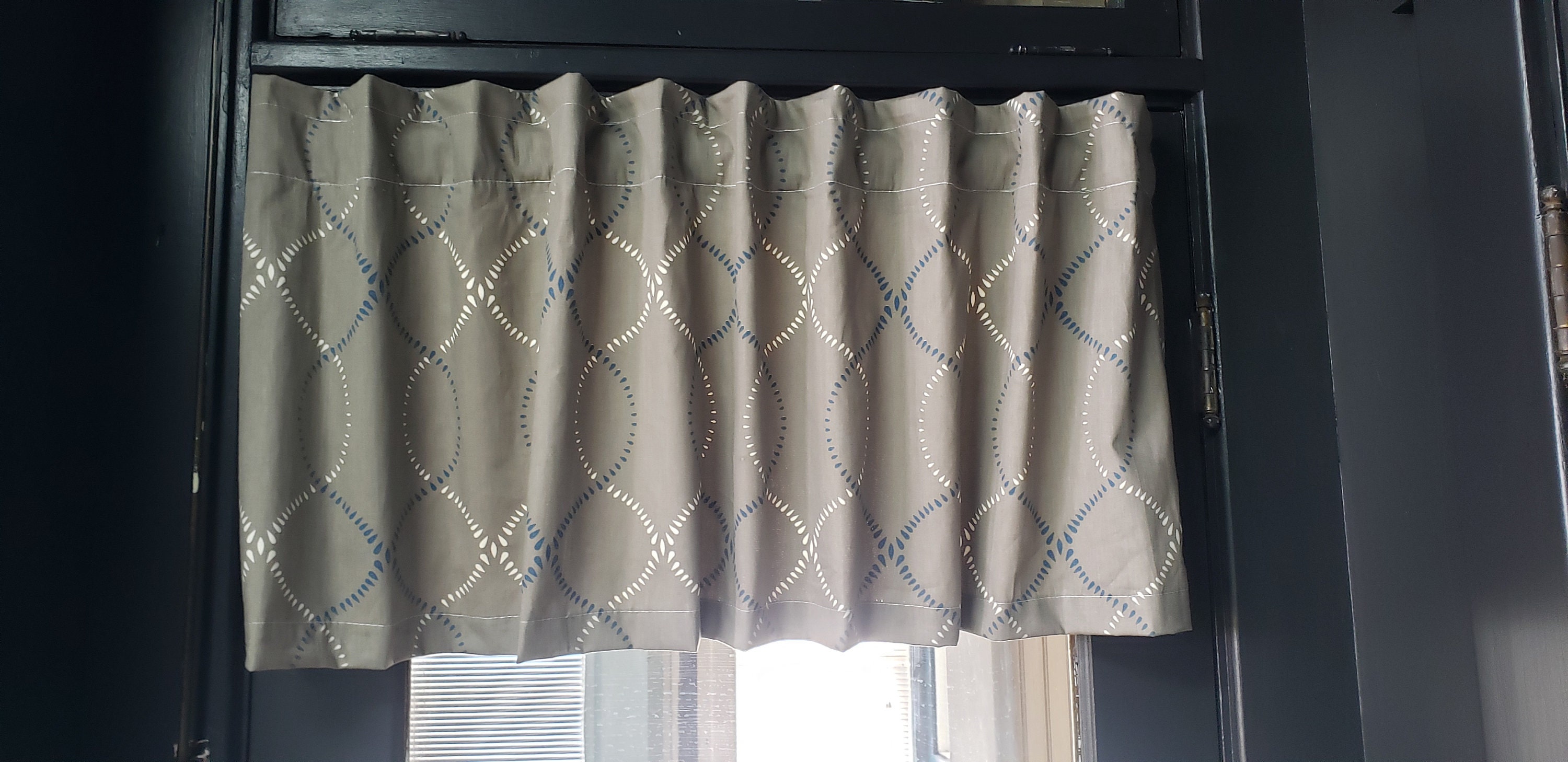 Modern Ogee Window Valance Modern Farmhouse Window Covering | Etsy