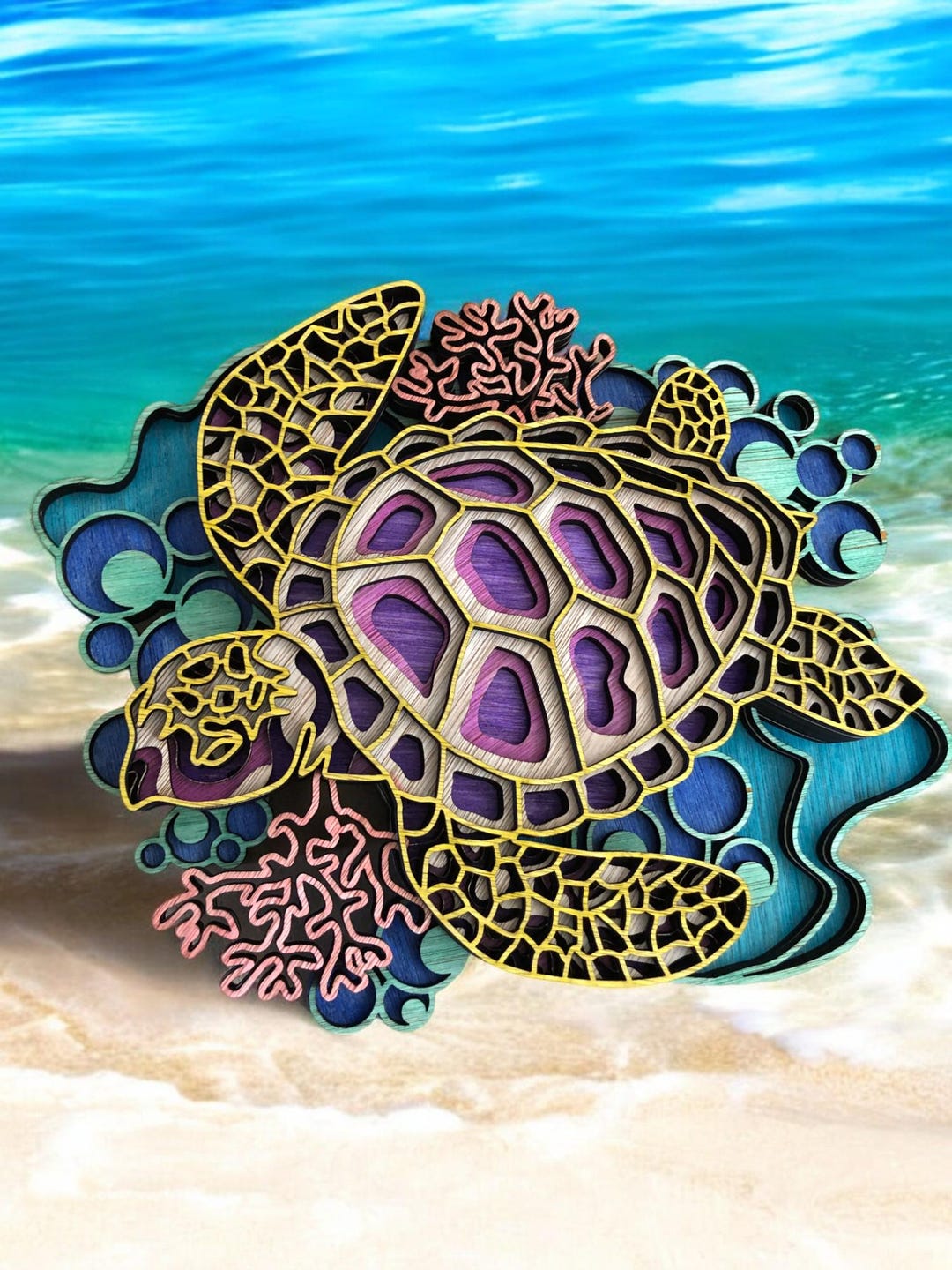 Multilayer Turtle SVG DXF / Laser Cut / 3D Layer / Plywood Cutting ...