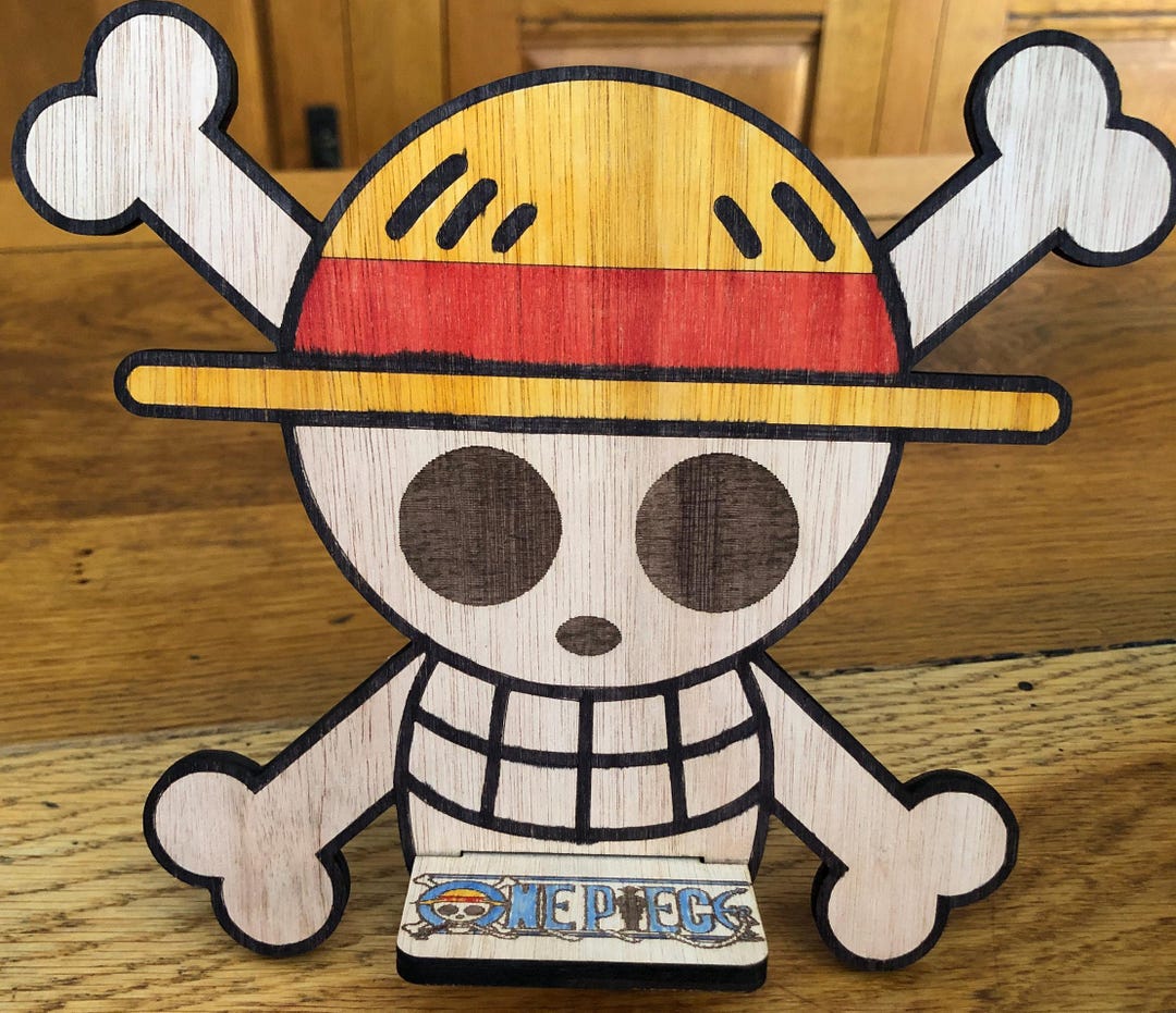 One Piece SVG Luffy Phone Holder, Svg Dxf Digital File, Laser Cut on ...