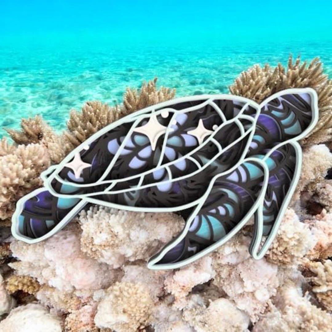 Multilayer Turtle SVG DXF / Laser Cut / 3D Layer / Plywood Cutting ...