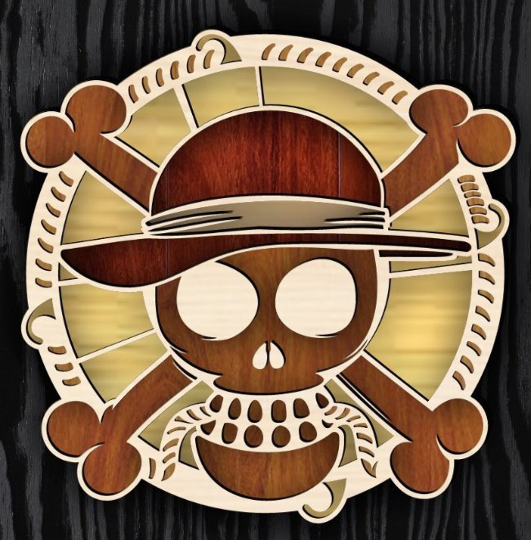 ONE PIECE Multilayer Luffy Multilayers Svg-dxf Digital Files Manga Diy ...