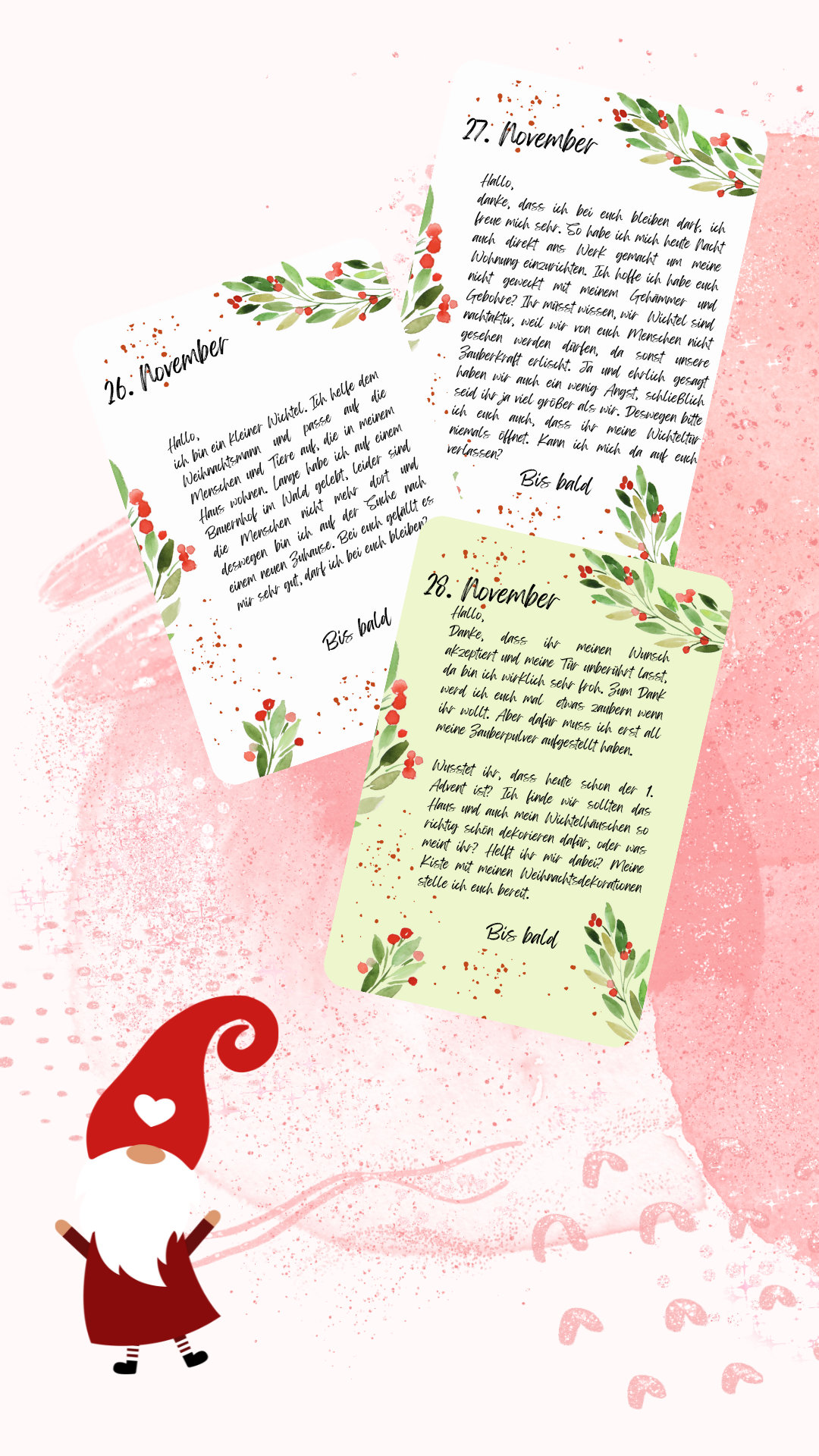 Secret Santa Letters to Print Out Set Santa Claus 1 - Etsy
