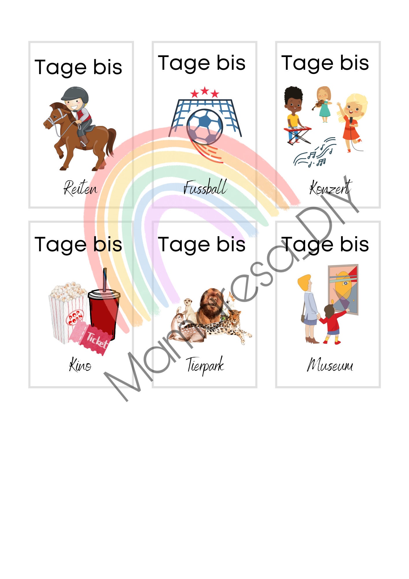 Countdown Zum Ausdrucken Für Besondere Anlässe PDF - Etsy