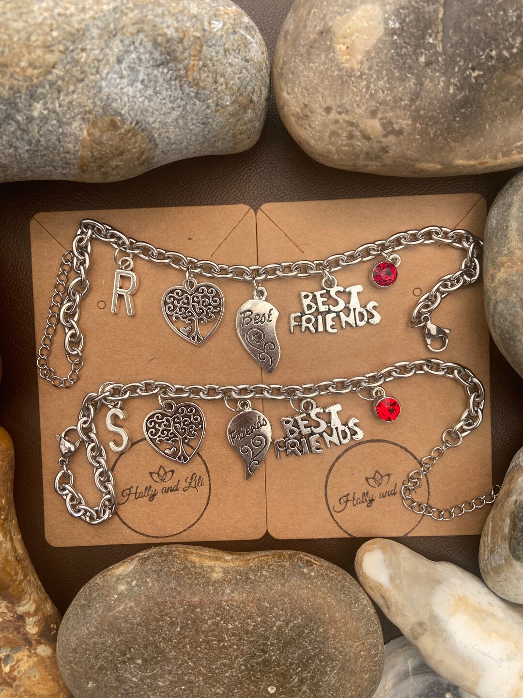 Best Friends Personalised Pendant Necklaces With Alphabet Initial, Best ...