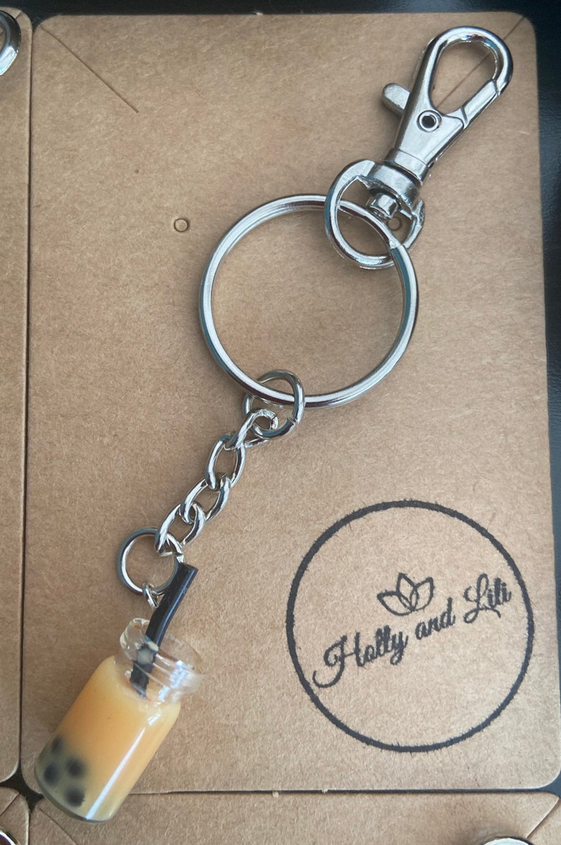 Bubble Tea Novelty Keyrings, Bubble Tea Keychains, Zipper Chains, Boba ...