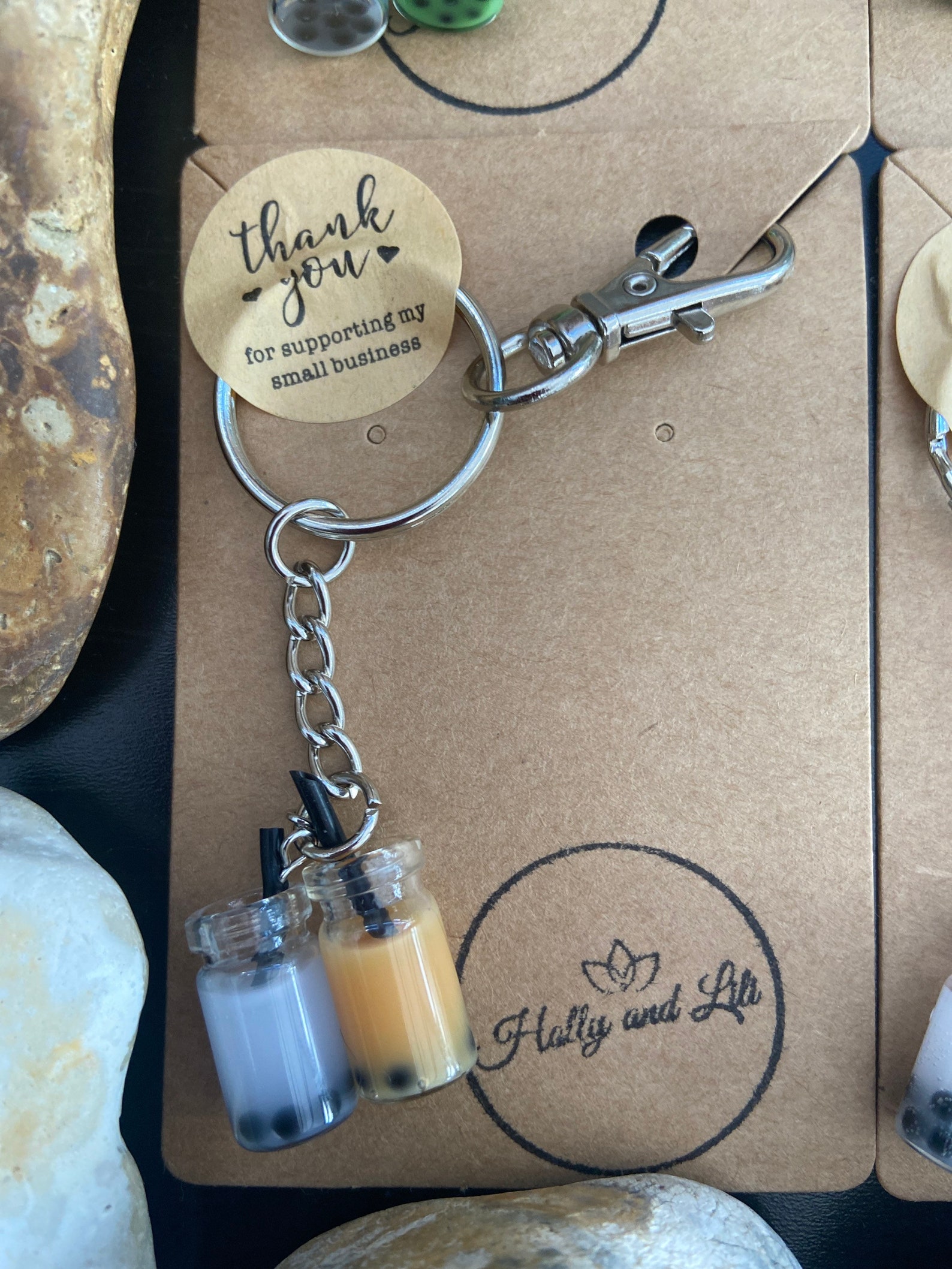 Double Bubble Tea Novelty Keyrings Choose From Many Styles | Etsy UK