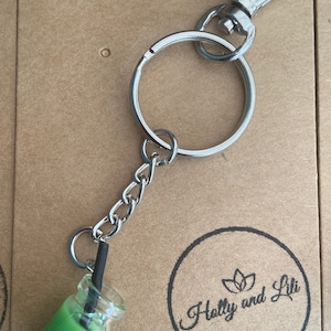 Bubble Tea Novelty Keyrings, Bubble Tea Keychains, Zipper Chains, Boba ...
