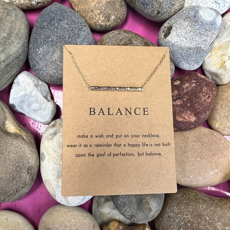 Balance Bar Necklaces - Etsy UK