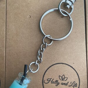 Bubble Tea Novelty Keyrings, Bubble Tea Keychains, Zipper Chains, Boba ...