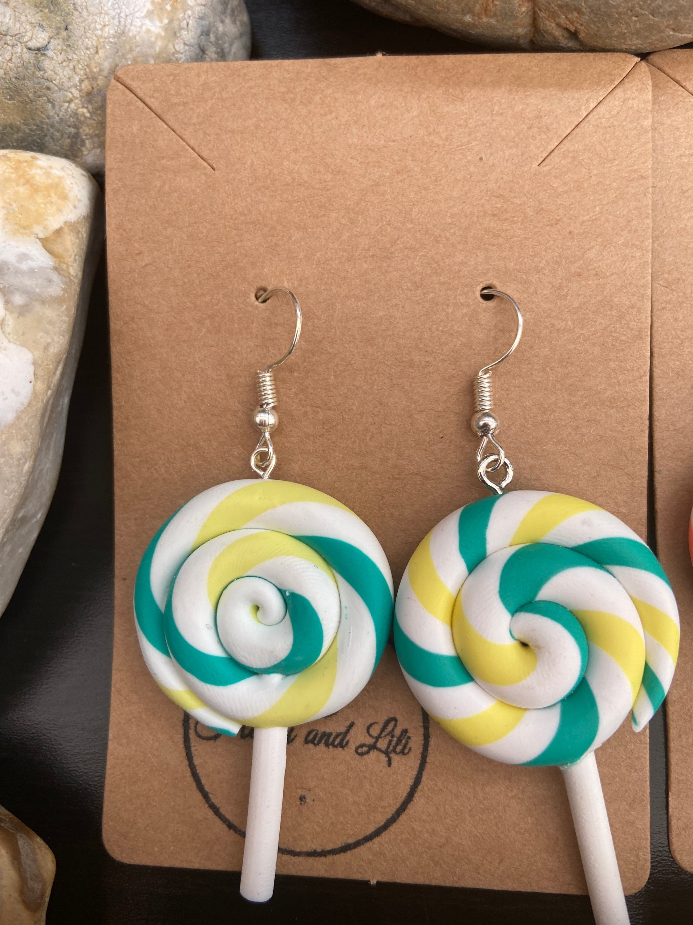 Lollipop Style Novelty Earrings Personalise your earrings | Etsy