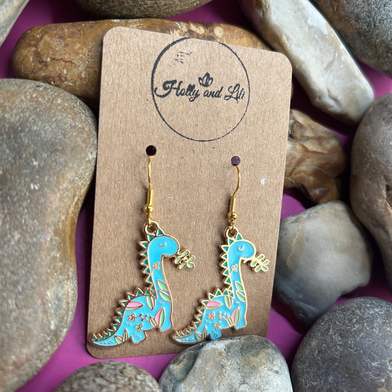 Dinosaur Earrings - Etsy