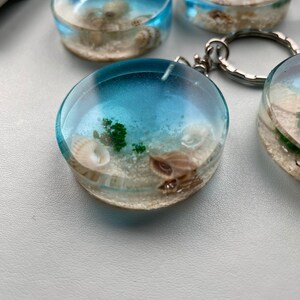 Ocean Keychain, Seashell, Sand and Beach Gifts, Seashore, Driver Gift ...