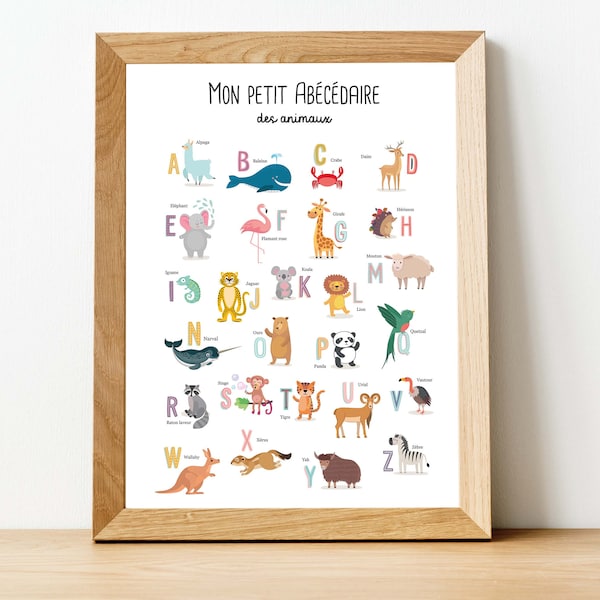 Alphabet animaux - Etsy France