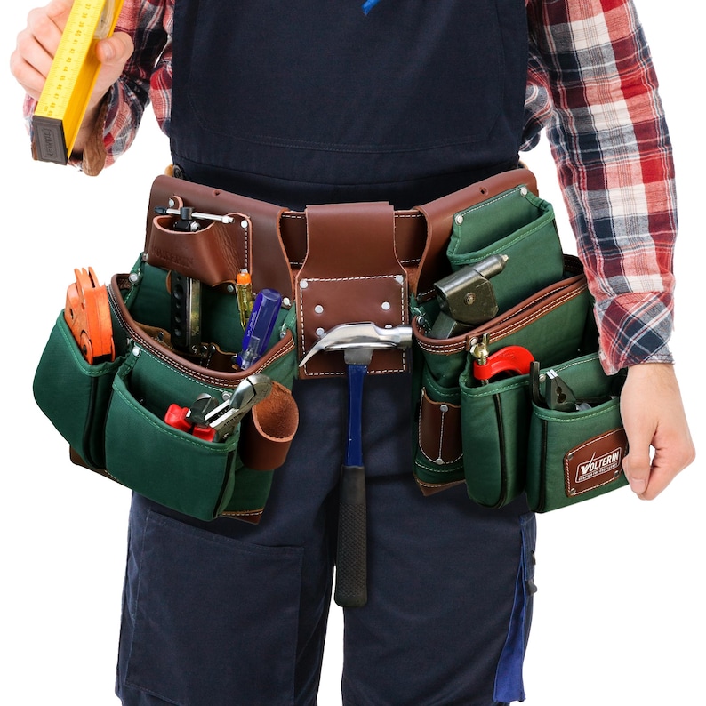 Leather and Nylon Tool Belts for Men, Framers Tool Bags, Leather Tool ...