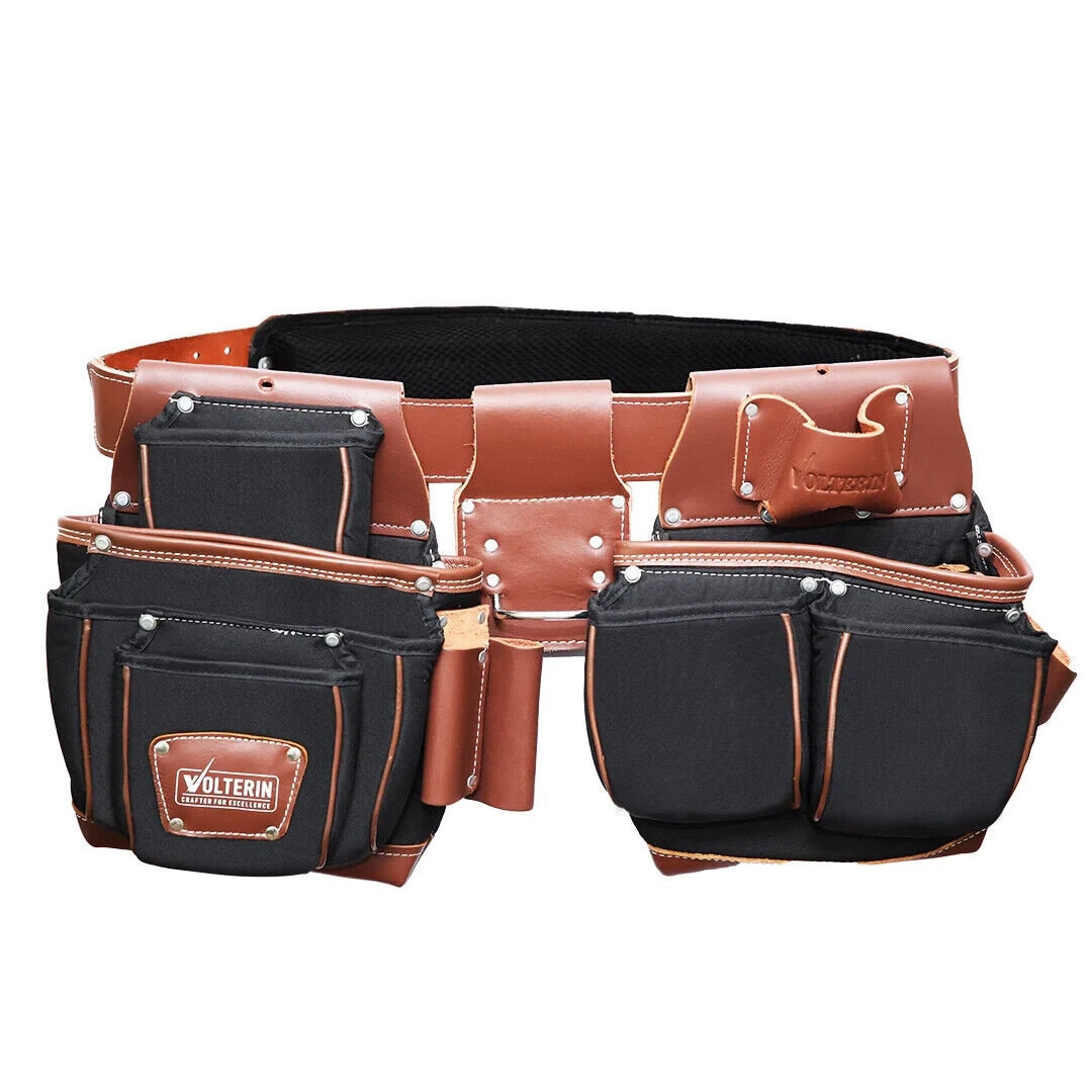 Leather and Nylon Tool Belts for Men, Framers Tool Bags, Leather Tool Belt for Carpenters ...