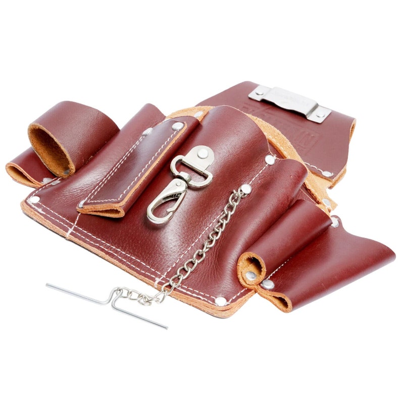 Leather Electrician Tool Pouch: 8-pocket Heavy-duty Tool Belt - Etsy