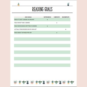 Book Reading Tracker With Automated Stats for Excel and Google Sheets ...