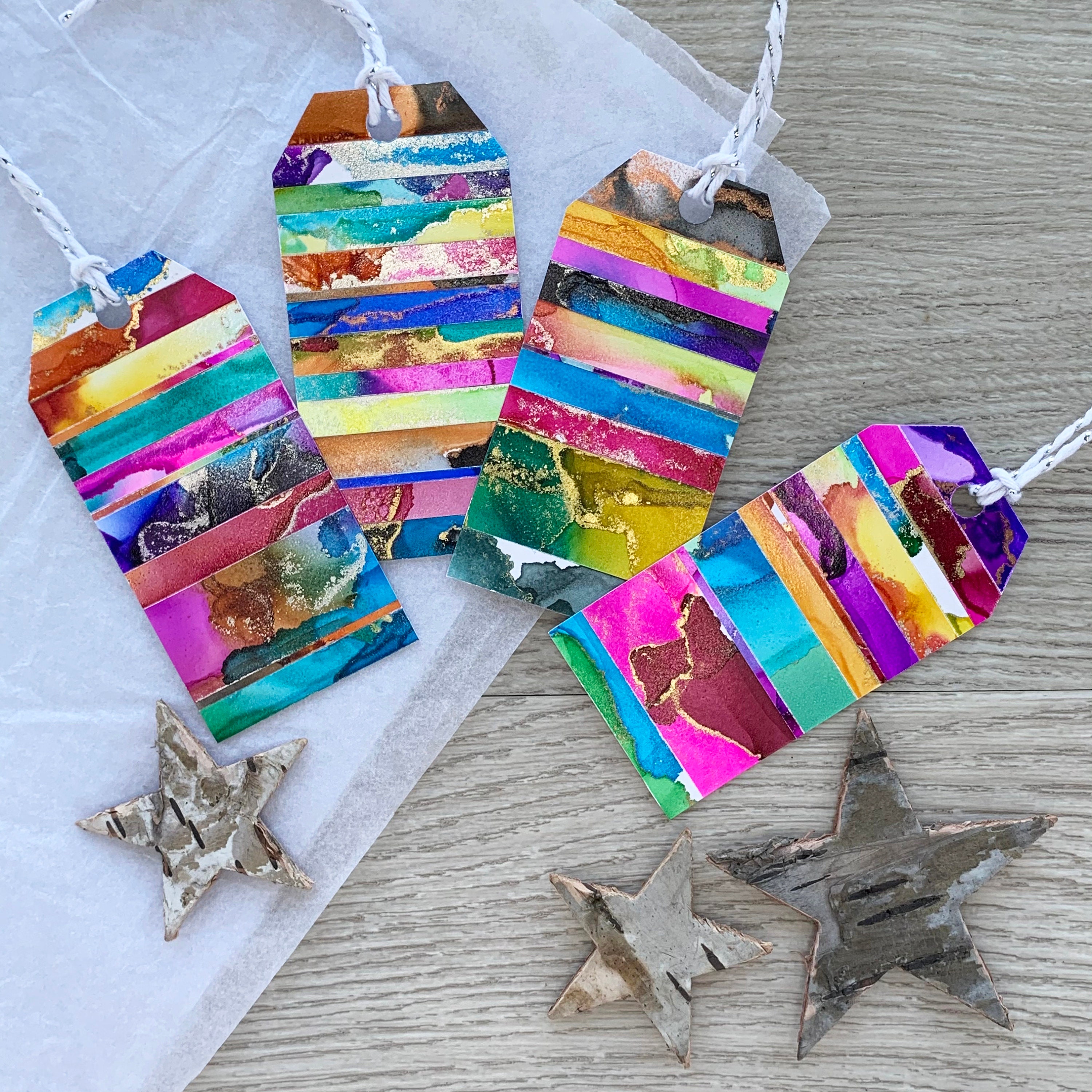Handmade Alcohol Ink Gift Tags - Etsy