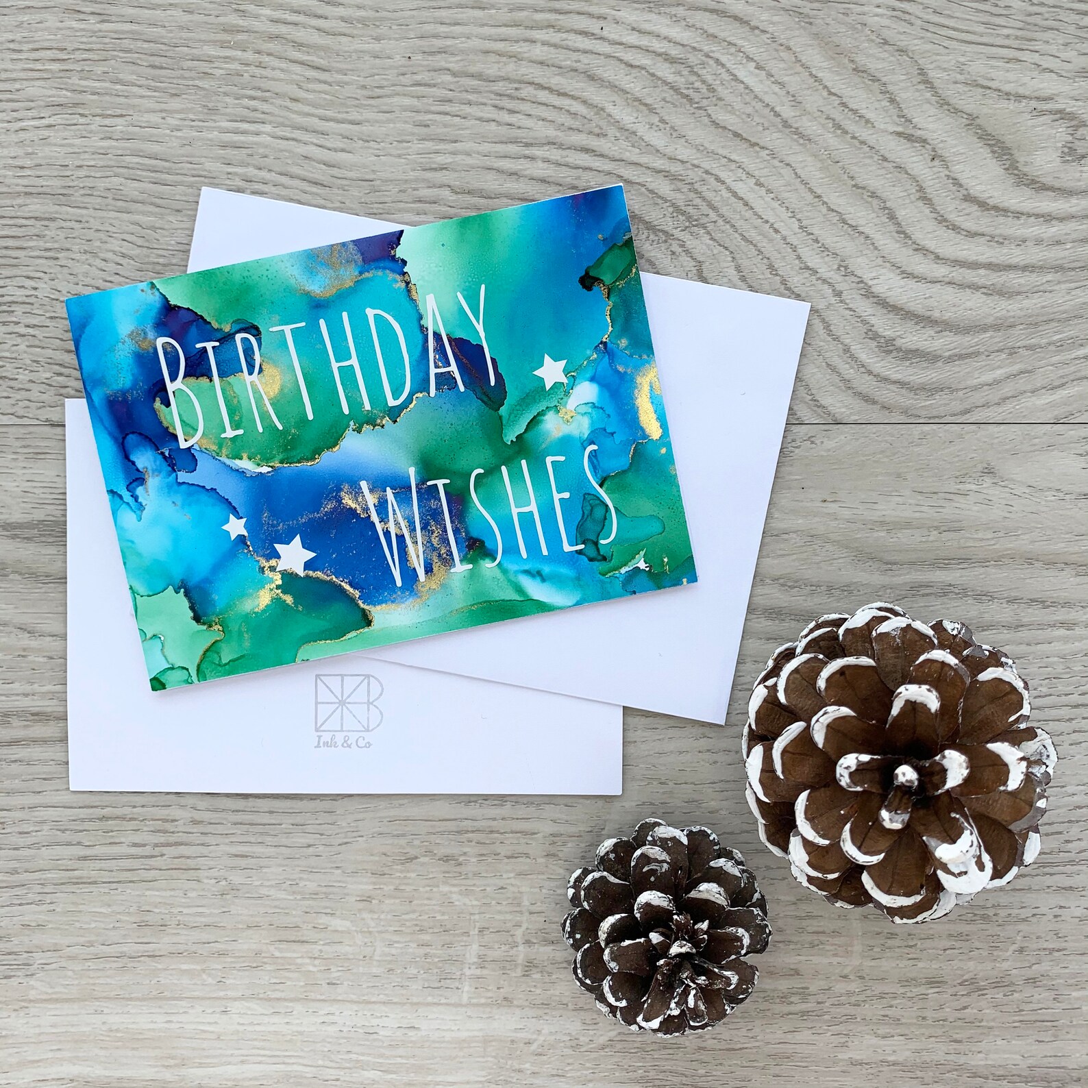 Handmade Alcohol Ink A6 Birthday Cards - Etsy