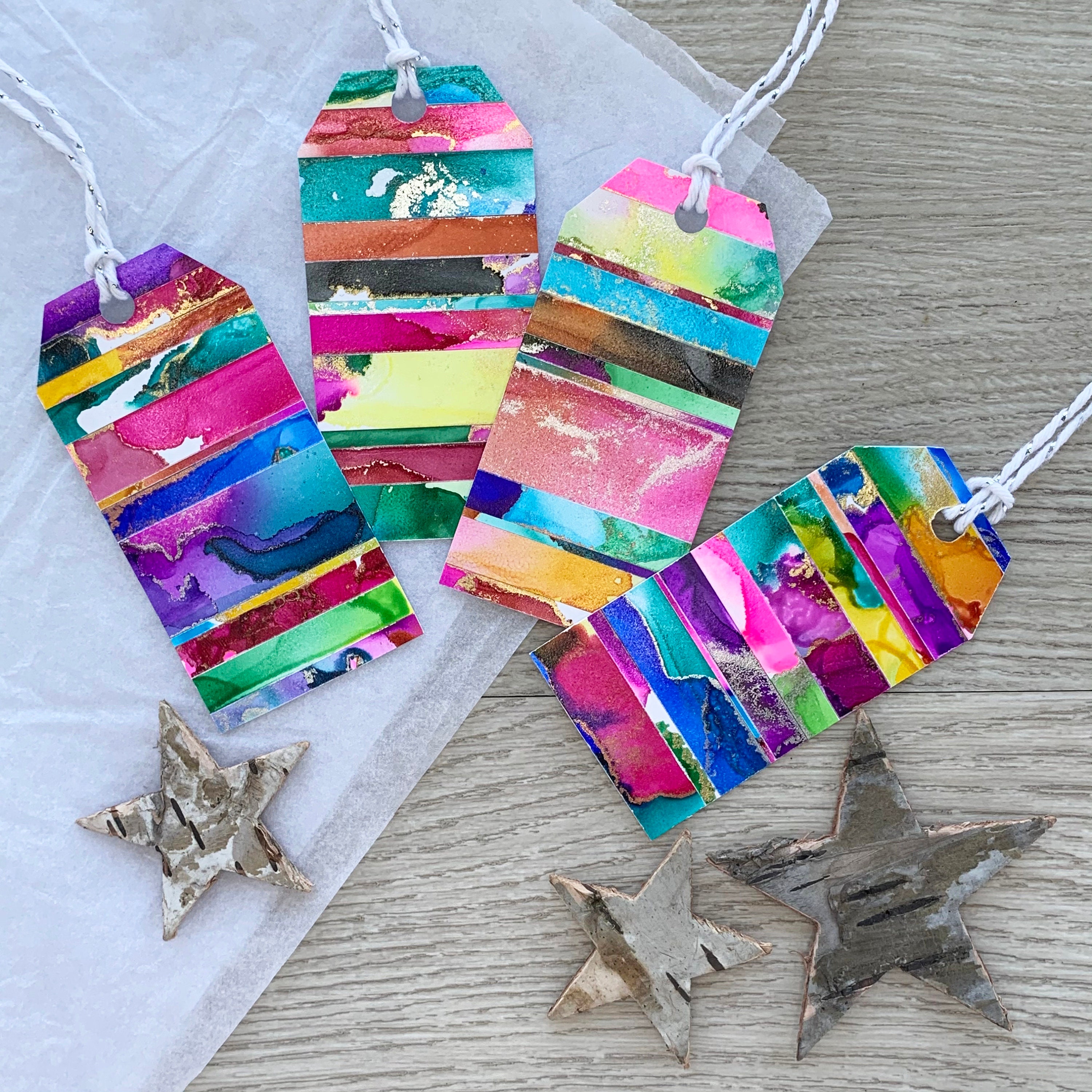 Handmade Alcohol Ink Gift Tags - Etsy