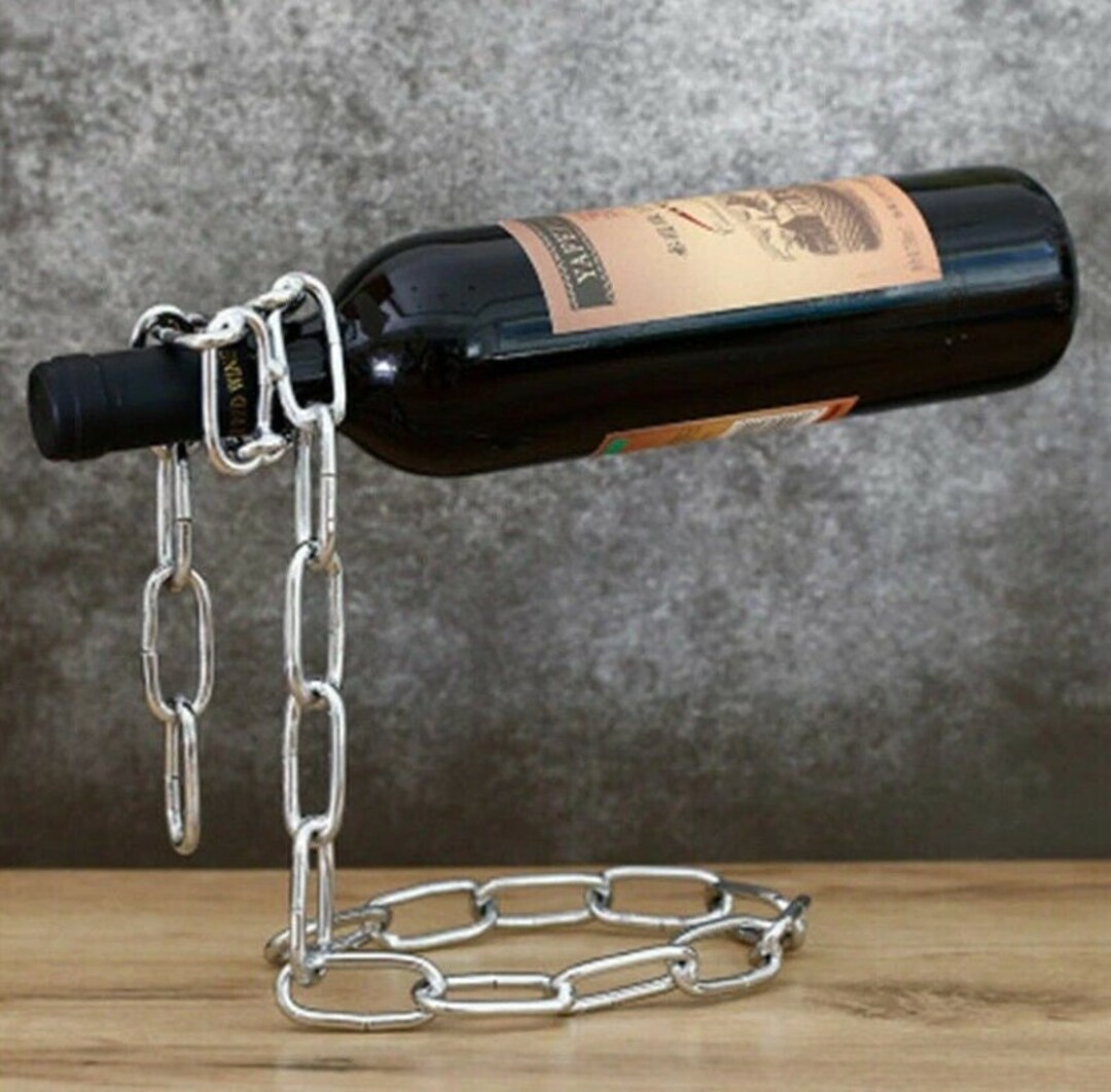 Silver Chain Wine and Liquor Bottle Holders - Etsy