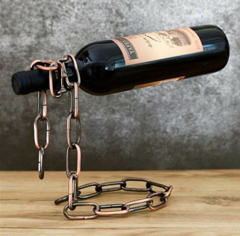 Copper Chain Wine and Liquor Bottle Holders - Etsy