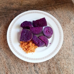 Organic Purple Yam / Dioscorea Alata /ube or Greater Yam , Rooted Yam ...