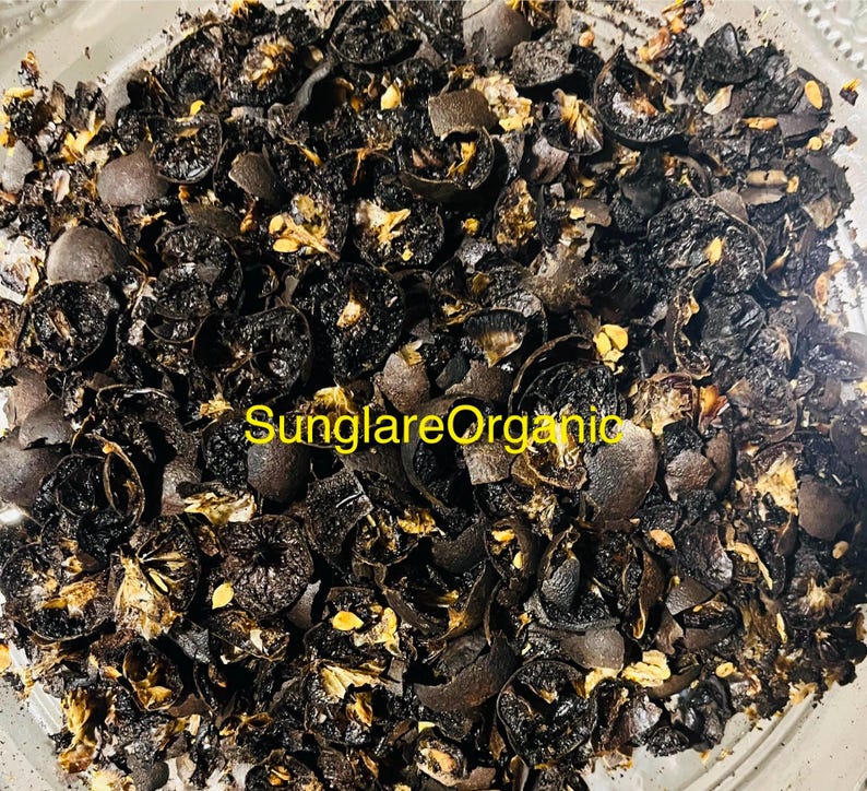 Dried Black Lime / Lemon Powder Organic Pure Natural Smoked Whole Black ...