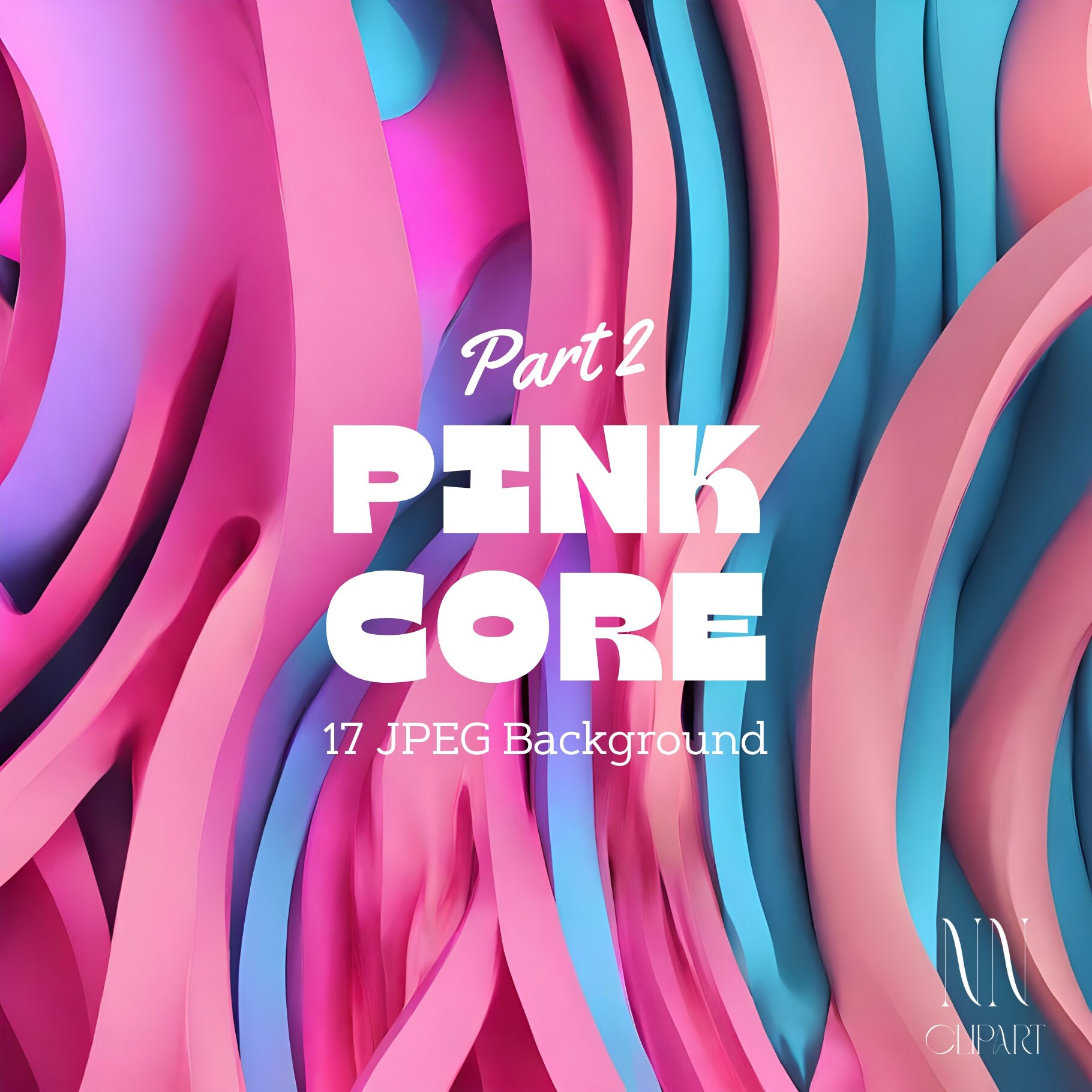 Dreamcore Pink Digital Paper Pack Abstract 3D Plastic Backgrounds - Etsy