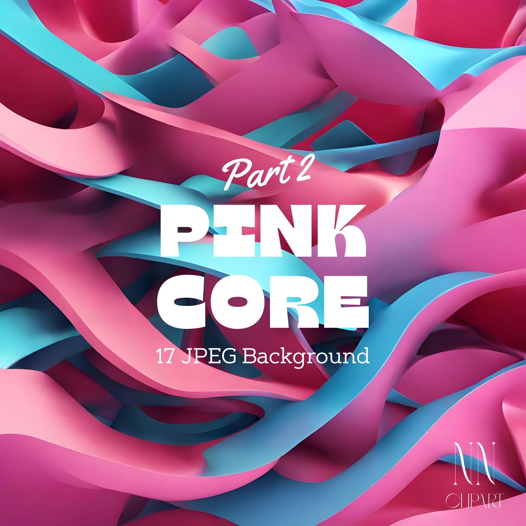 Dreamcore Pink Digital Paper Pack Abstract 3D Plastic Backgrounds - Etsy