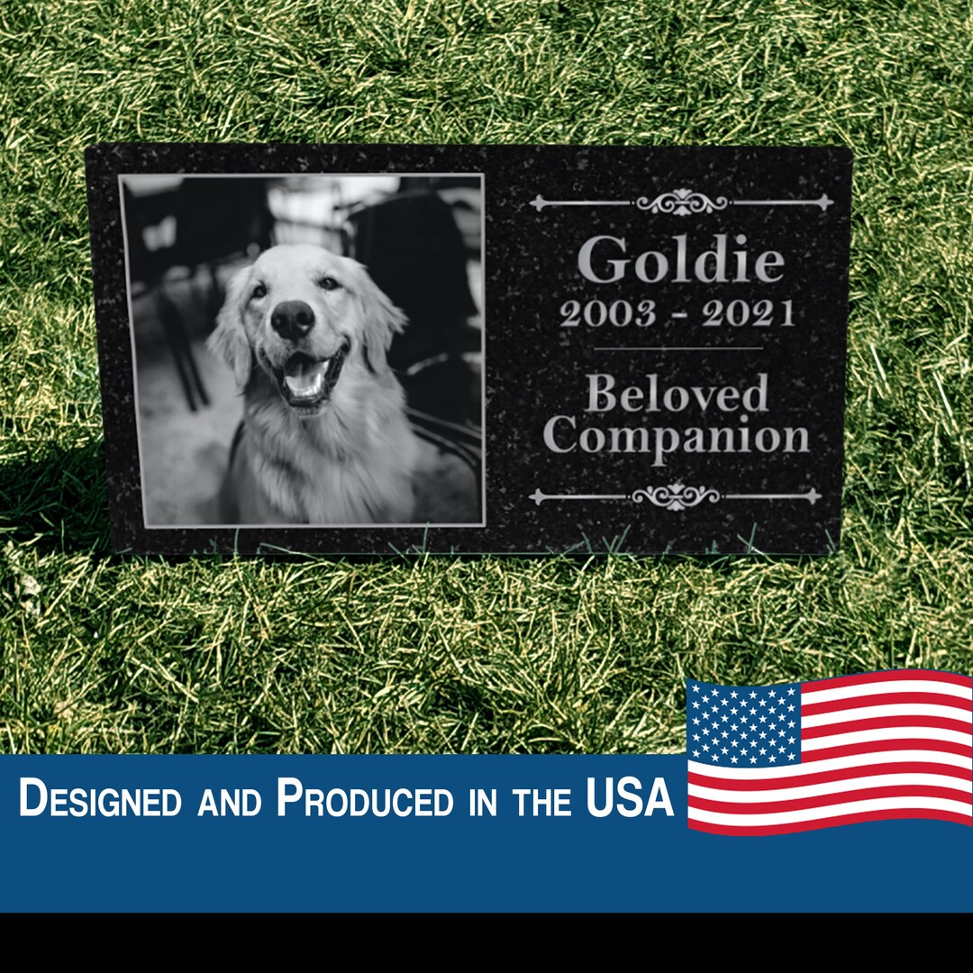 PVC Pet Grave Marker, Faux Granite, Headstone, Memorial, Personalized ...
