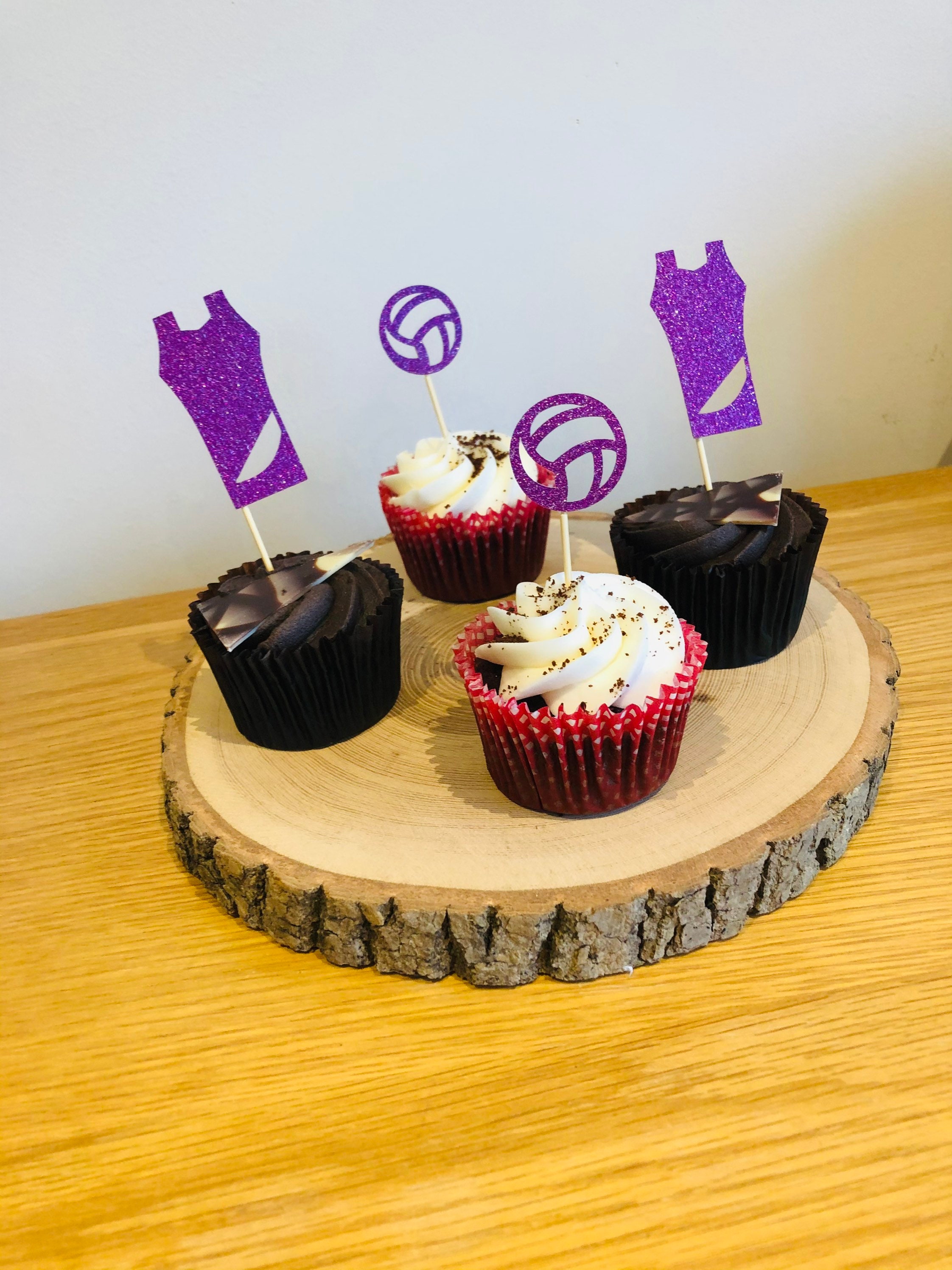 Netball Cupcake Toppers 10 Pack - Etsy UK