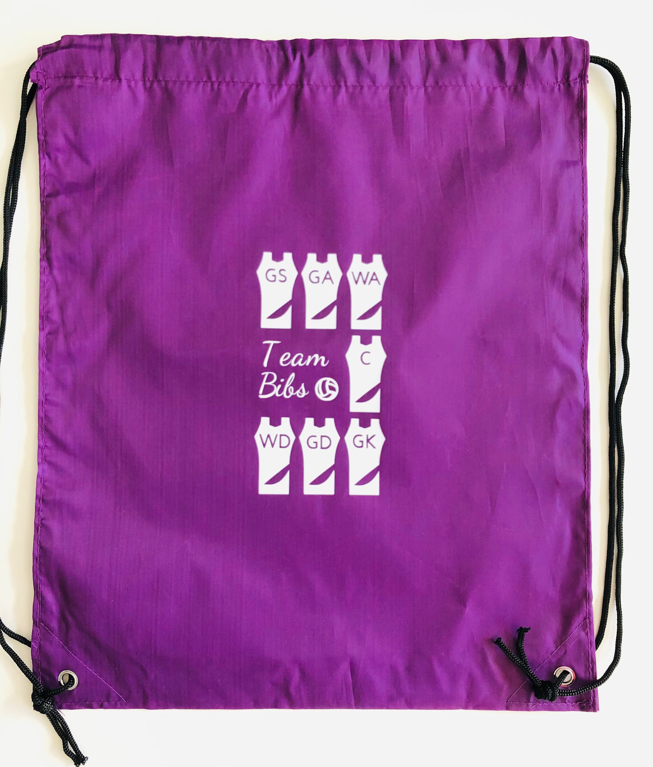 Netball Nylon Drawstring Team Bib Bag - Etsy Australia